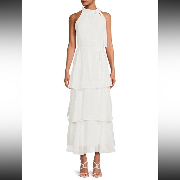 julia jordan | Dresses | Julia Jordan White Tiered Dress | Poshmark